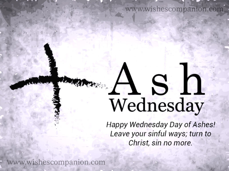 Happy Ash Wednesday Wishes, Messages, Quotes and Images