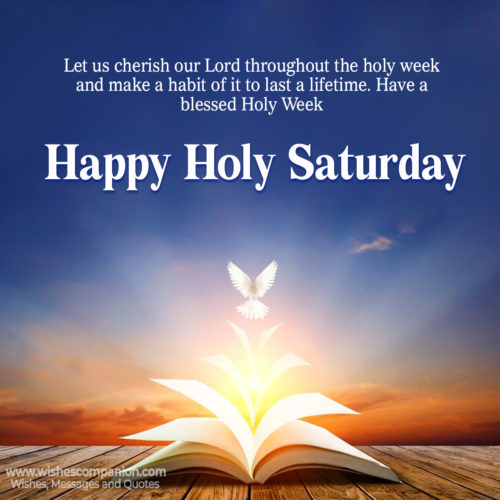 Holy Saturday Morning Wishes and Greetings - Wishes Companion