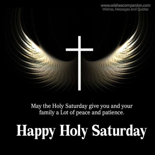 Holy Saturday Morning Wishes and Greetings - Wishes Companion