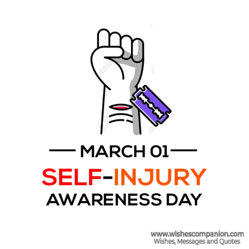 Best Self Injury Awareness Day Messages, Wishes and Images