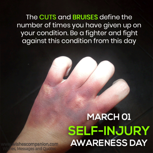 Best Self Injury Awareness Day Messages, Wishes and Images