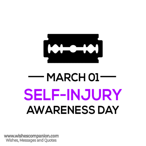 Best Self Injury Awareness Day Messages, Wishes and Images