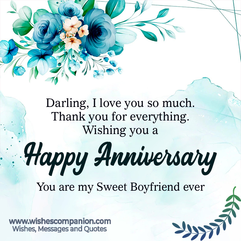Best Anniversary Wishes Messages Status For Boyfriend
