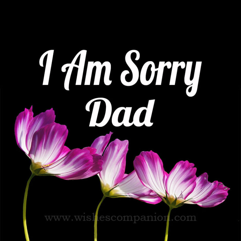 Sorry Messages For Dad - I Am Sorry Father - Wishes Companion